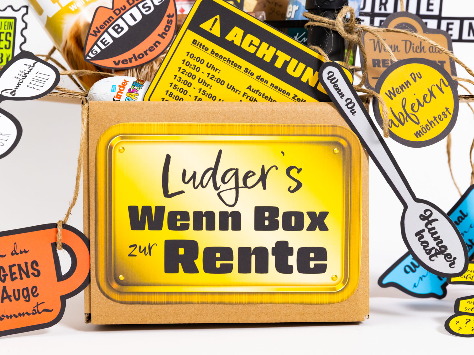 Wenn Box zur Rente - DIY Geschenk für Rentner - idaviduell